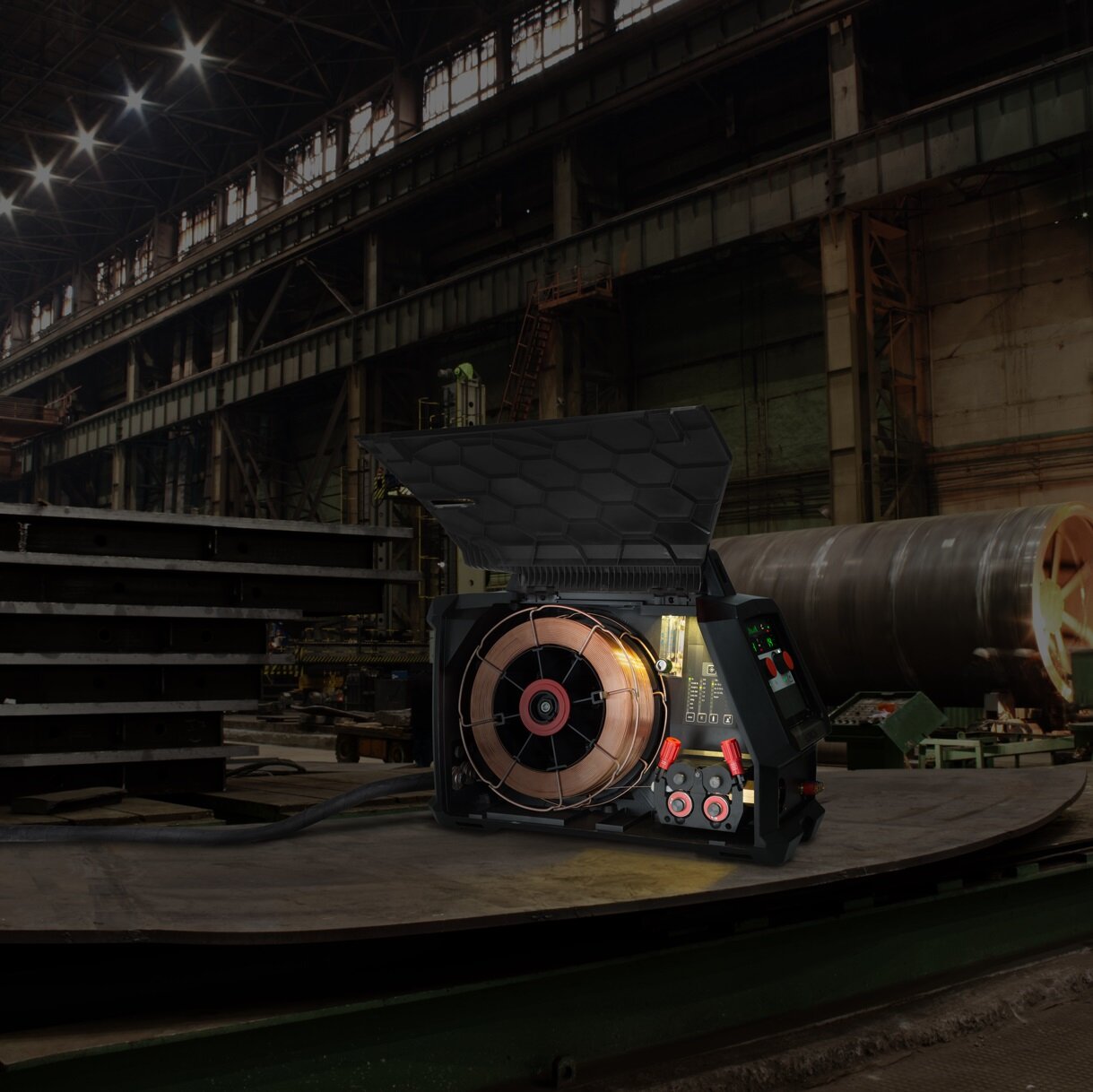 The MF-08 full-protection wire feeder. Efficient and flexible.