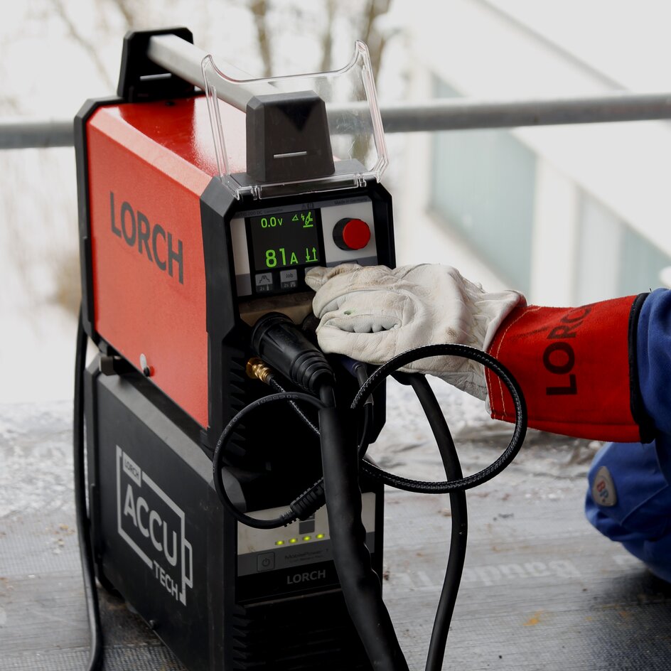 MicorTIG welding units from Lorch for mobile TIG welding.